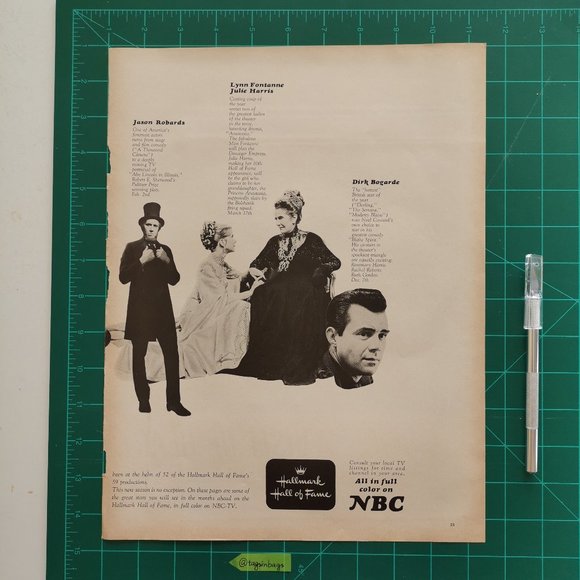 Vintage | Other | 6s Hallmark Hall Of Fame Nbc Color Tv Production ...